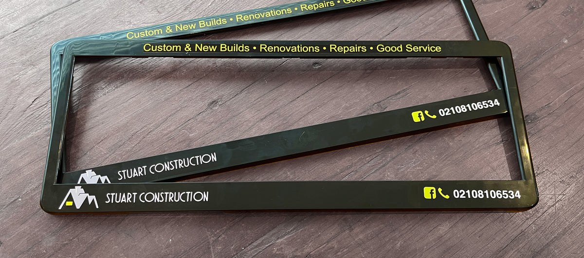 Custom Plate Frames | Products | huffi | Your One-Stop Vehicle Branding ...